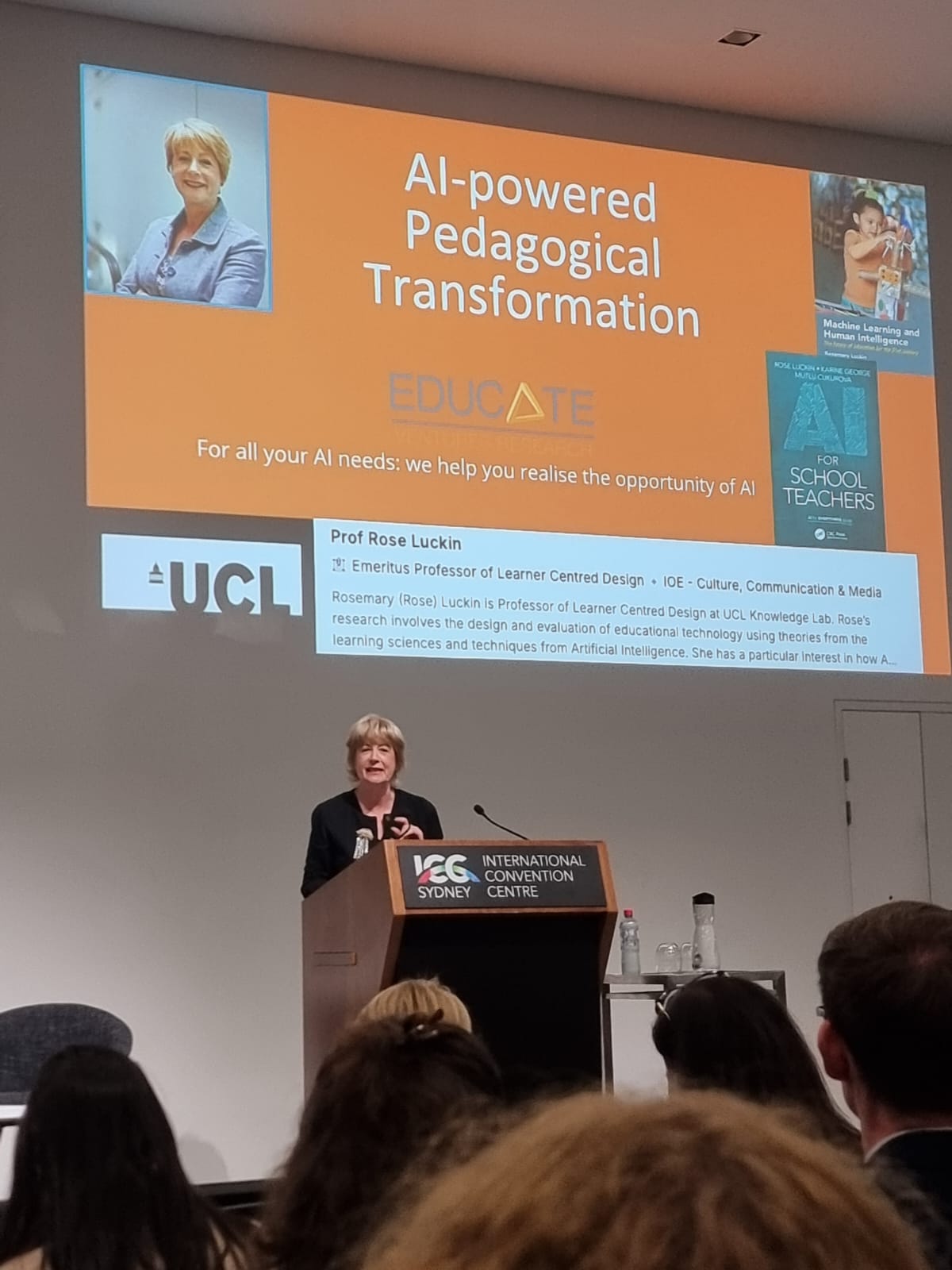 Wisdom Before Widgets: Profession Rose Luckin at EduTechAU Sydney 2025 ...